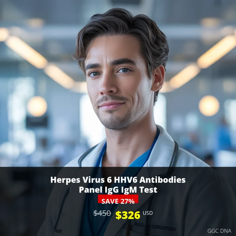 Herpes Virus 6 HHV6 Antibodies Panel IgG IgM Test - $326 USA ...
